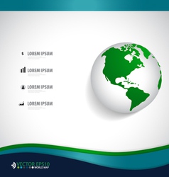 Modern globe design Royalty Free Vector Image - VectorStock