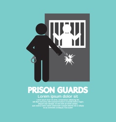 Prison Guards Symbol Royalty Free Vector Image