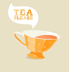 Cartoon teacup Royalty Free Vector Image - VectorStock