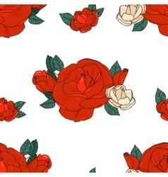 Seamless roses pattern Royalty Free Vector Image