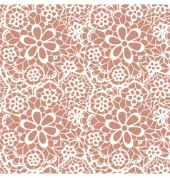 Lace seamless pattern with flowers Royalty Free Vector Image