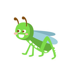 Grasshoppher cartoon Royalty Free Vector Image