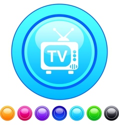 Cartoon man tv Royalty Free Vector Image - VectorStock