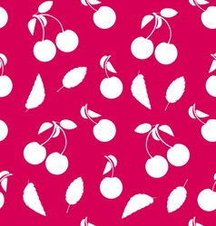 Cherry background seamless pattern Royalty Free Vector Image