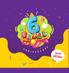 6 years Royalty Free Vector Image - VectorStock