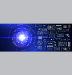 Infographic text elements for sci-fi Royalty Free Vector