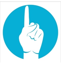 One finger icon Royalty Free Vector Image - VectorStock