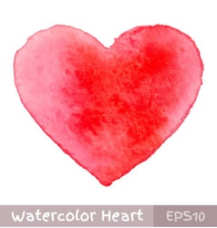 Red Watercolor Heart Royalty Free Vector Image