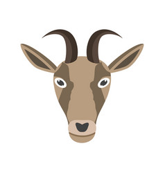 Goat face Royalty Free Vector Image - VectorStock