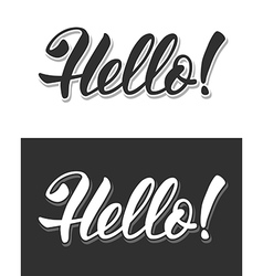 Welcome hand lettering Royalty Free Vector Image