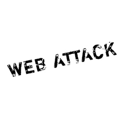 Web Attack rubber stamp Royalty Free Vector Image
