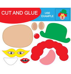 Create image face toothless clown using Royalty Free Vector