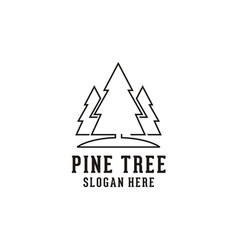 Pine tree logo Royalty Free Vector Image - VectorStock