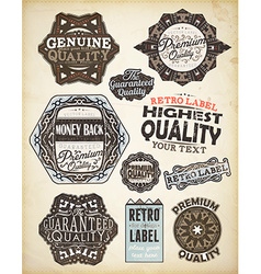Rustic food label set Royalty Free Vector Image