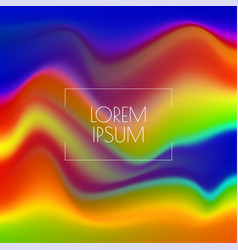 Abstract rainbow gradient wavy background Vector Image