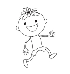 Boy curve 1 Royalty Free Vector Image - VectorStock