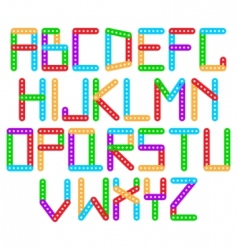 Water drops alphabet Royalty Free Vector Image