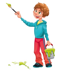 Artist boy Royalty Free Vector Image - VectorStock