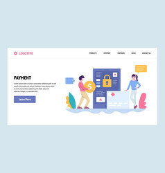 Web site design template online banking Royalty Free Vector