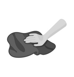 Hand and rag icon web Royalty Free Vector Image