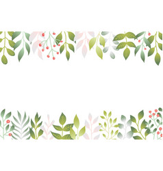 Spring fresh green leaves Royalty Free Vector Image