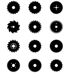 Buzz saws Royalty Free Vector Image - VectorStock