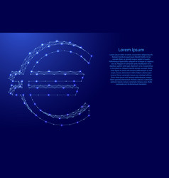 Euro symbol or sign graphical of Royalty Free Vector Image