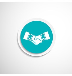 Business meeting woman man handshake hand Vector Image