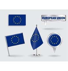 Flags of europe set Royalty Free Vector Image - VectorStock