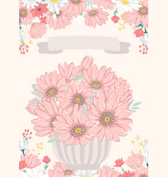 Hare with a flower Royalty Free Vector Image - VectorStock