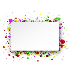 Colorful rectangular abstract background on white Vector Image