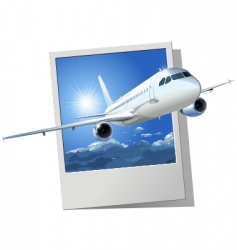 Vector passenger airbus a320 Royalty Free Vector Image
