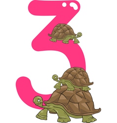 Number three Royalty Free Vector Image - VectorStock