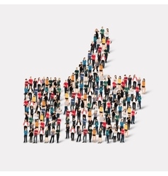 People like crowd Royalty Free Vector Image - VectorStock