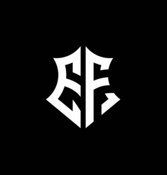 Ef monogram logo with diamond shape and triangle Vector Image