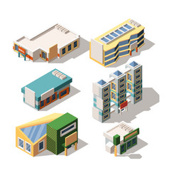 Shopping mall or store icon set Royalty Free Vector Image