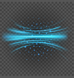 Abstract smooth blue lines Royalty Free Vector Image