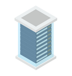 Data server rack Royalty Free Vector Image - VectorStock