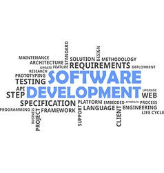 Word cloud information technology Royalty Free Vector Image