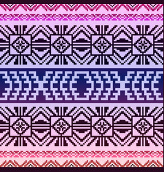 Peruvian inca style knitting pattern Royalty Free Vector