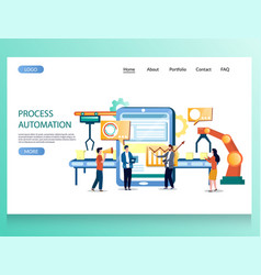 Cross-platform coding landing page website Vector Image