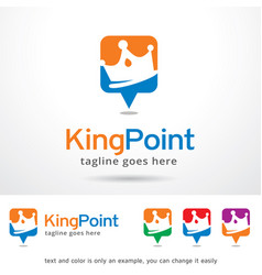 Set king tornado logo template creative Royalty Free Vector