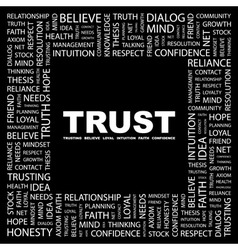TRUST Royalty Free Vector Image - VectorStock