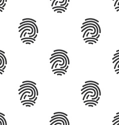 Seamless pattern in fingerprint style curved Vector Image