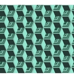 Isometric cubes seamlessly repeatable pattern 3d Vector Image
