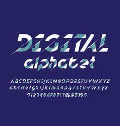 Abstract font Royalty Free Vector Image - VectorStock