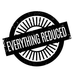 Everything reduced rubber stamp Royalty Free Vector Image