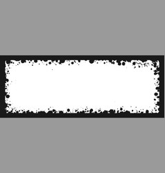 Square grunge ink splatter frame spray graffiti Vector Image