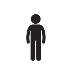 Man stand person icon pictograph Royalty Free Vector Image