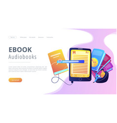 Learning english online concept Royalty Free Vector Image